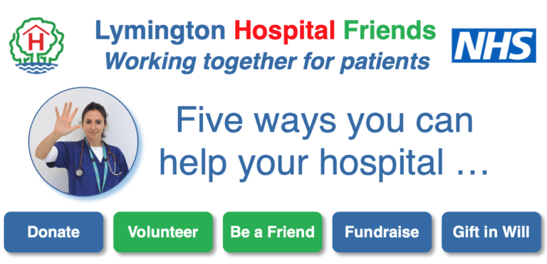 5 ways to help the hospital - Lymington Hospital Friends